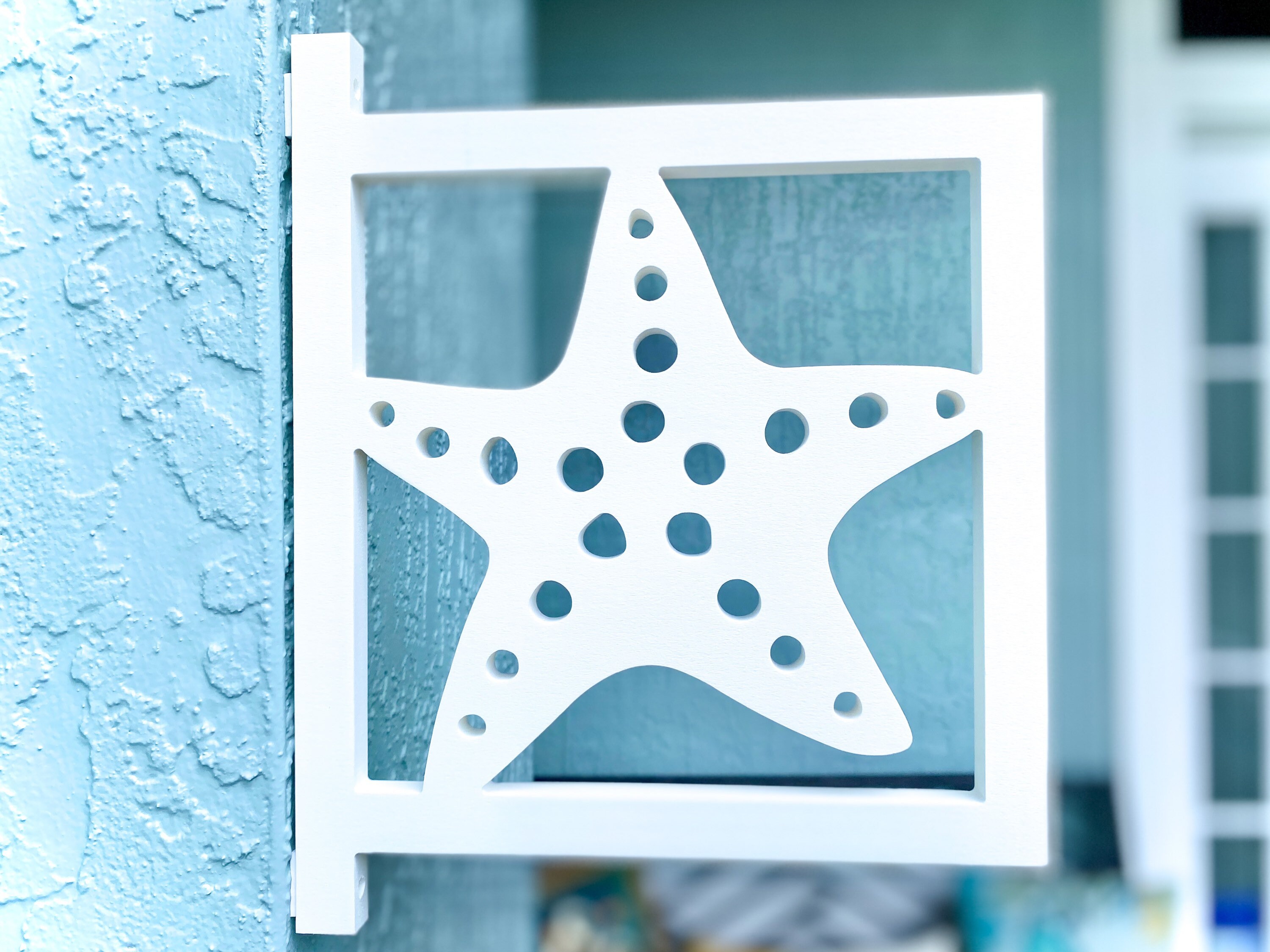 Starfish Mailbox Bracket Weatherproof PVC Coastal Beach House - Etsy