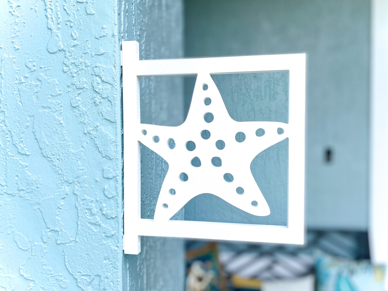 Starfish Mailbox Bracket Weatherproof PVC Coastal Beach House - Etsy