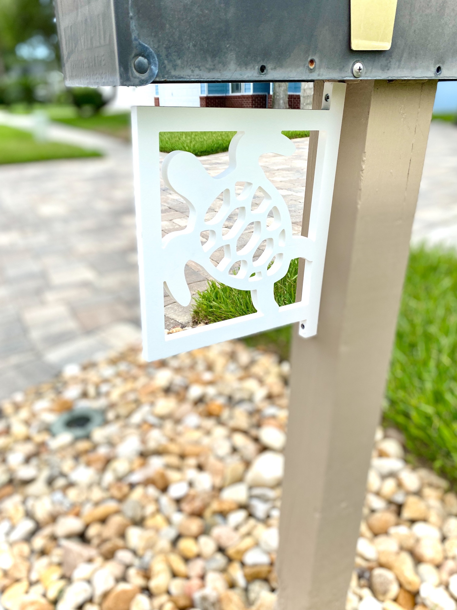 Sea Turtle Mailbox Bracket Weatherproof PVC Coastal Beach | Etsy