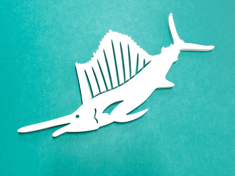 Weatherproof Sailfish Sign: Coastal Beach House Decor - Outdoor Wall ...
