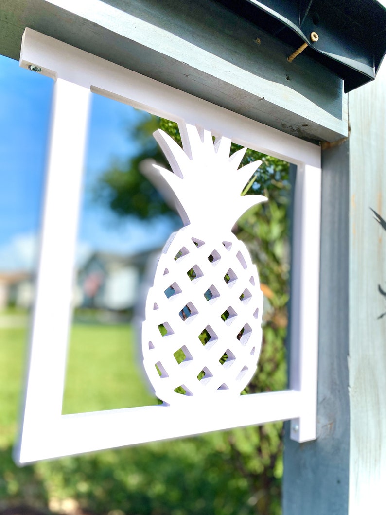 Pineapple Mailbox Bracket Weatherproof PVC Coastal Beach - Etsy