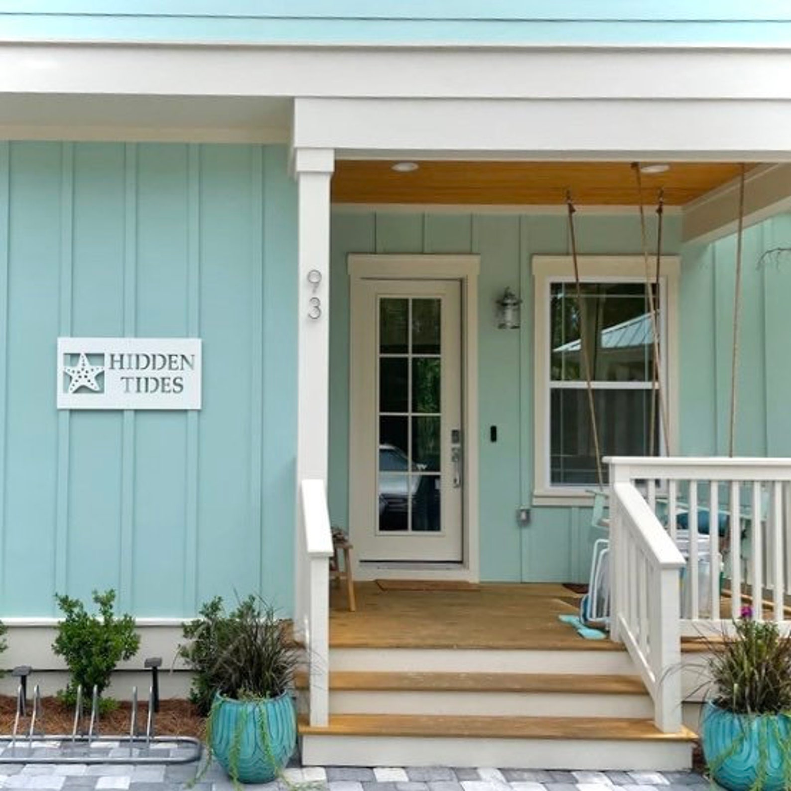 Custom Starfish House Name Sign Weatherproof Personalized - Etsy