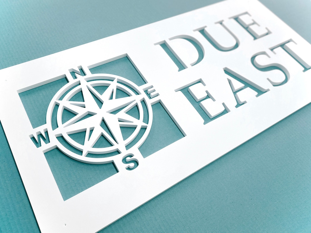 Personalized Compass Rose House Sign: Outdoor Coastal Home Weatherproof ...