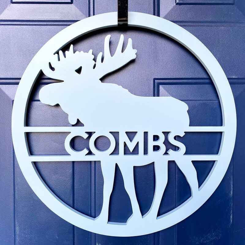 Moose Welcome Sign - Etsy