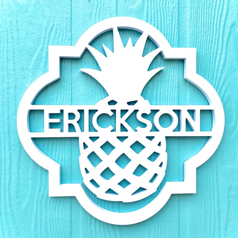 Pineapple Door Decor - Etsy