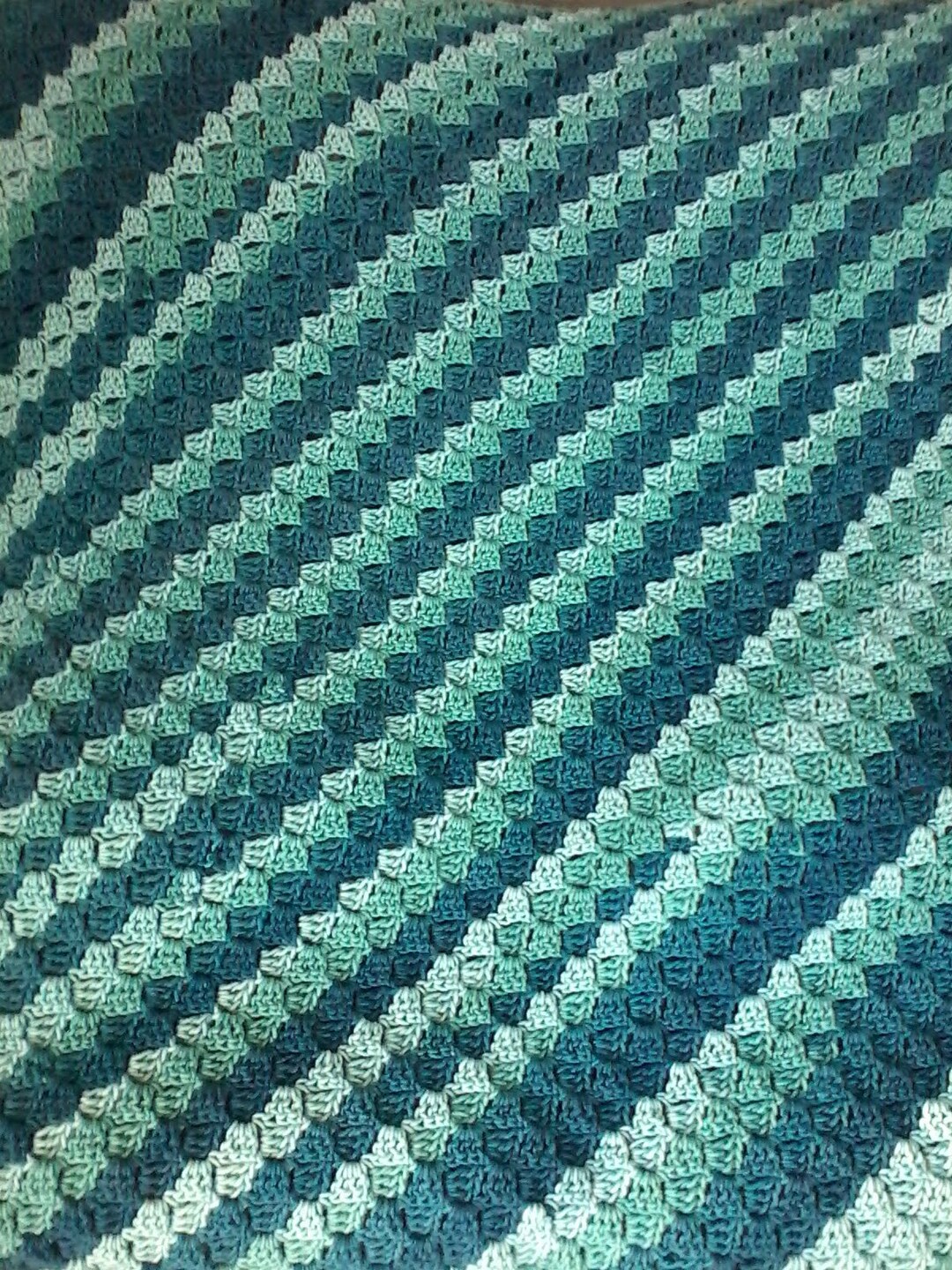 C2C Crochet Blue Afghan - Etsy