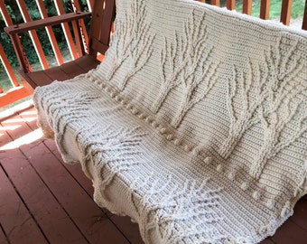 Large Tree of Life Knitted Blanket Pattern - Detailed and Expanded - Etsy