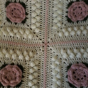 Pink Delicate Rose Afghan - Etsy