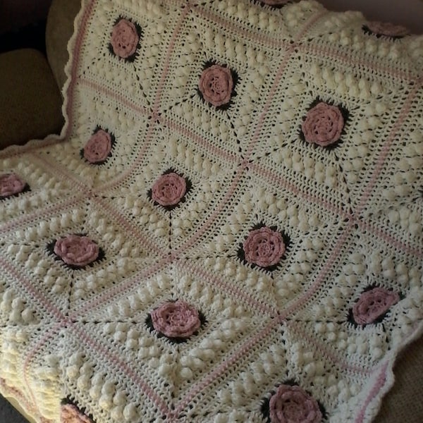 Pink Baby Afghan - Etsy