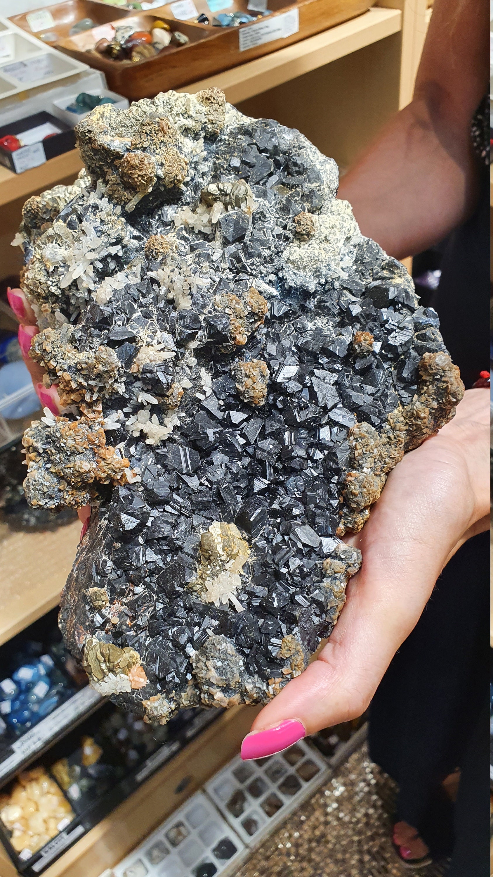 Amazing large size natural Sphalerite cluster with Pyrite | Etsy