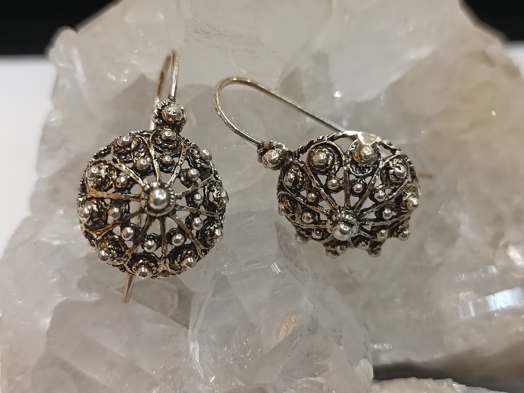 Silver Earrings, Traditional Croatian Jewelry, Unique and Handmade ...