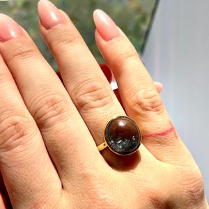 Blue Rutile Quartz Ring - Etsy