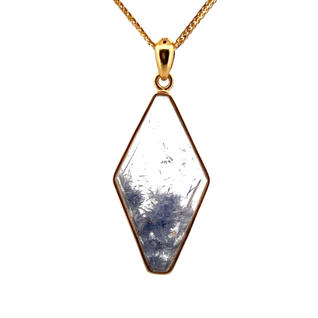 Dumortiertite Quartz Kite Pendant - Etsy