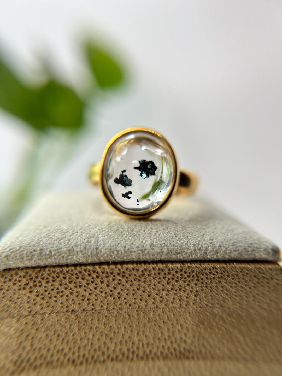 Black Mica Ring - Etsy