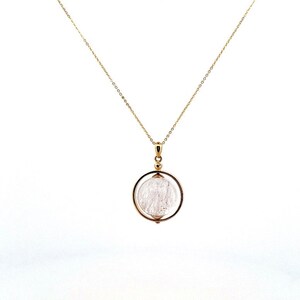 Pink Rutile Quartz Spinner Pendant - Etsy