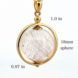 Pink Rutile Quartz Spinner Pendant - Etsy