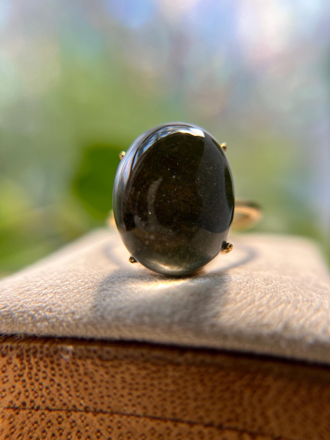 Brazil Green Phantom Quartz Ring - Etsy