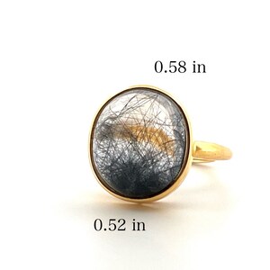 Blue Rutile Quartz Ring - Etsy