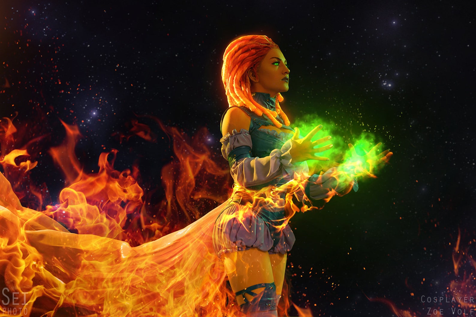 Starfire Cosplay Print - Etsy