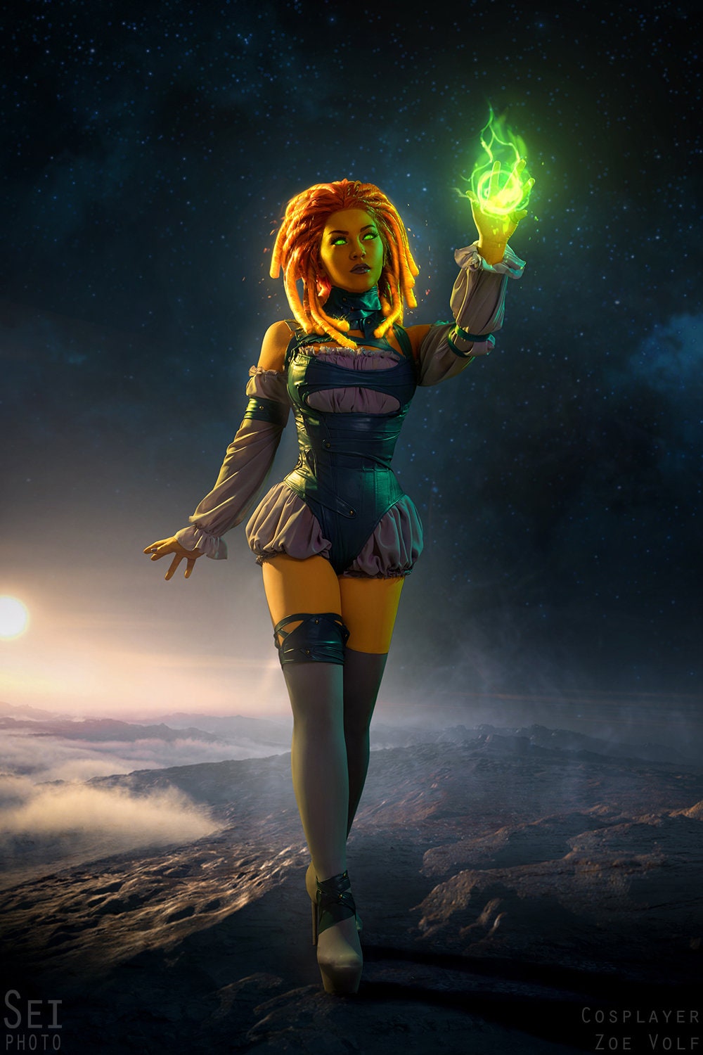 Starfire Cosplay Print - Etsy