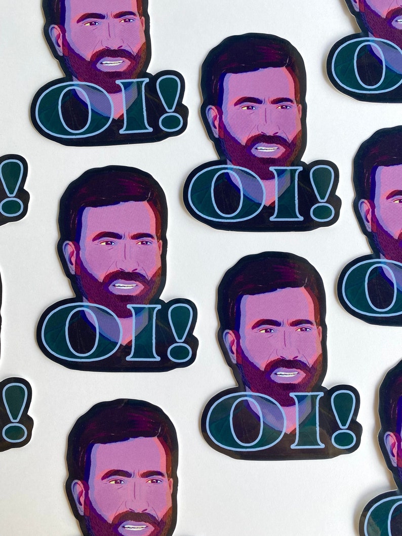 Oi Roy Kent Vinyl Sticker Ted Lasso Roy Kent Brett Goldstein - Etsy