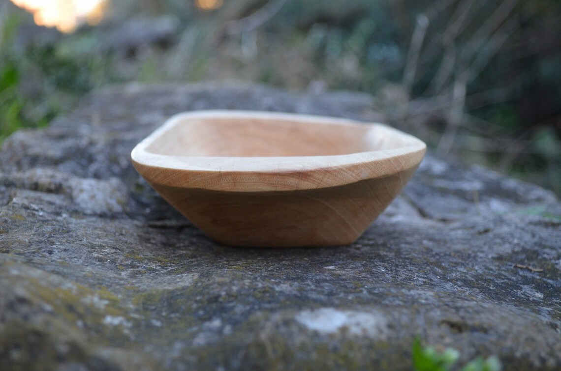 Traditional Unique Small Wooden Bowl Rustic Wedding Gift - Etsy