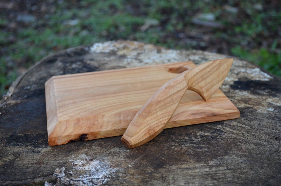 Swedish Style Bread Board and Butter Knife Made With Traditional Hand ...