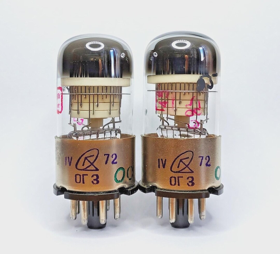 2x OG-3 / OG3 / ОГ3 Dekatron Metal Base 1972s Сounting Nixie Era Tubes ...