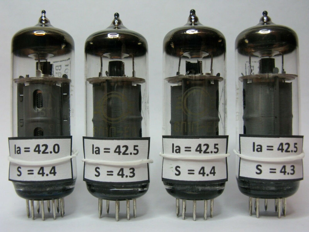 6P1P-EV / 6P1 Matched Quad 4pcs Soviet Svetlana Pentode NEW Tubes ...