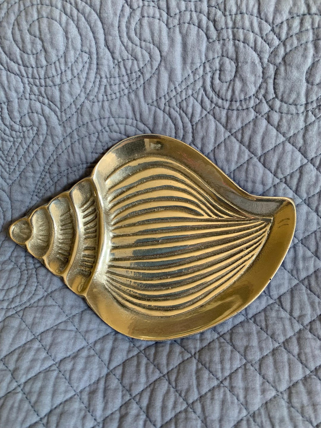 Cast Aluminum Conch Shell Dish, 1990’s - Etsy