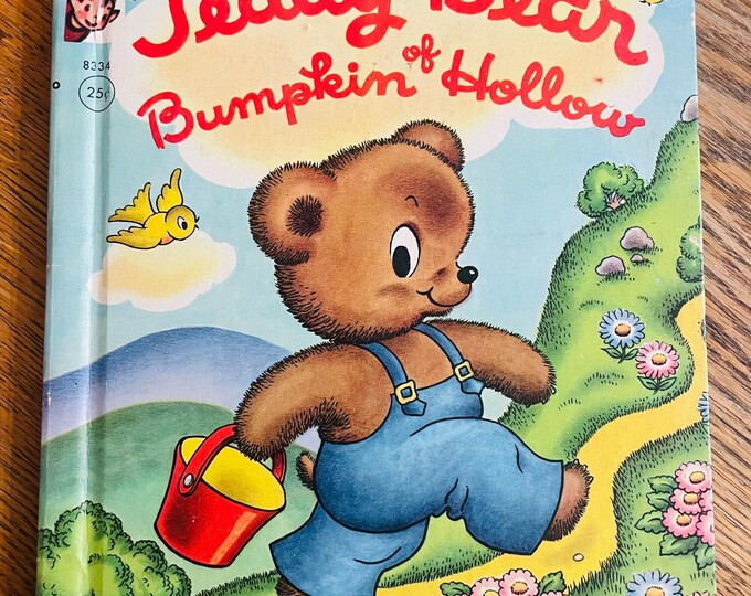 Teddy Bear of Bumpkin Hollow Vintage Rand Mcnally Elf Book Children’s ...