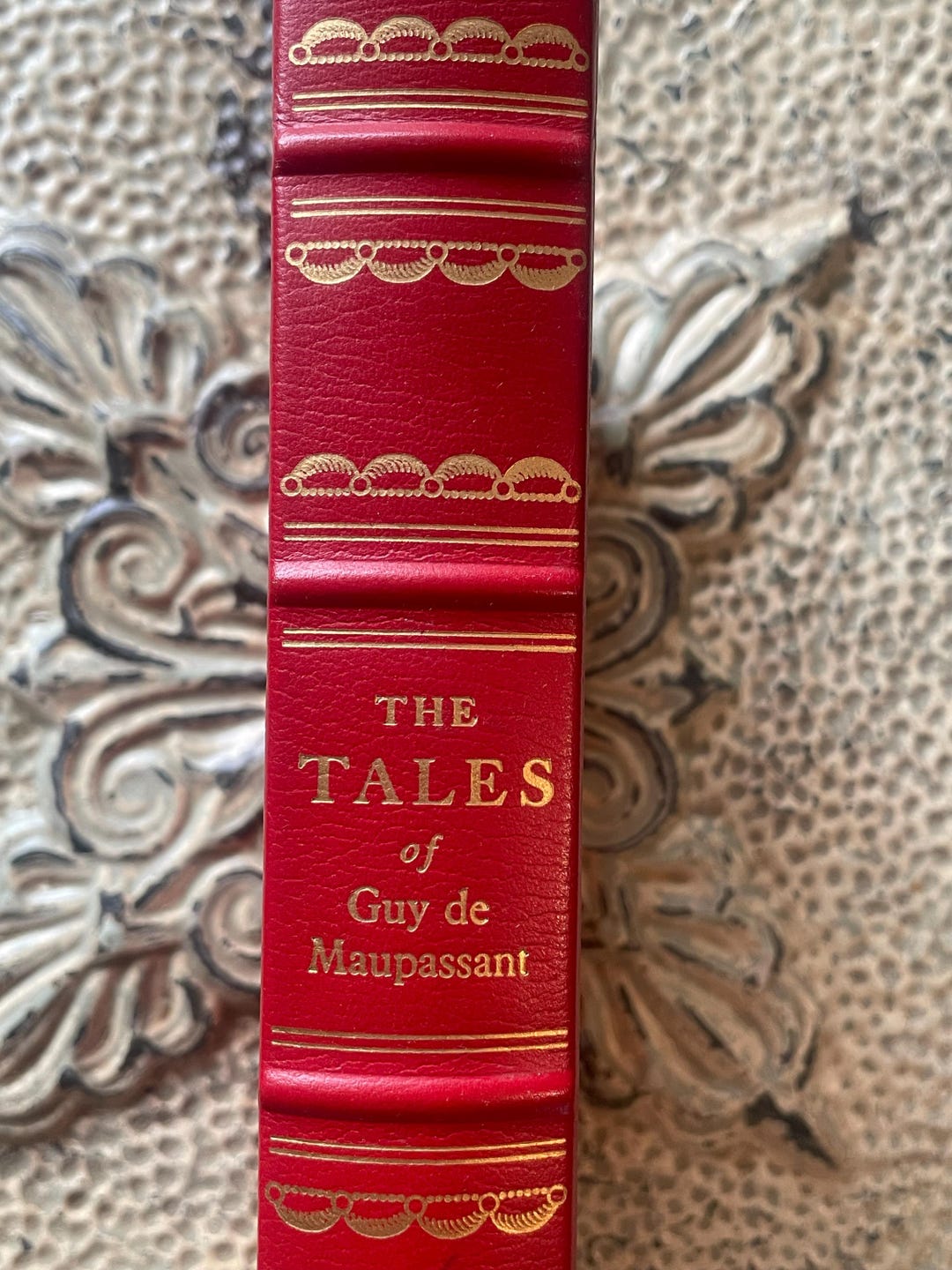 The Tales of Guy De Maupassant Easton Press Red Full Leather Vintage ...