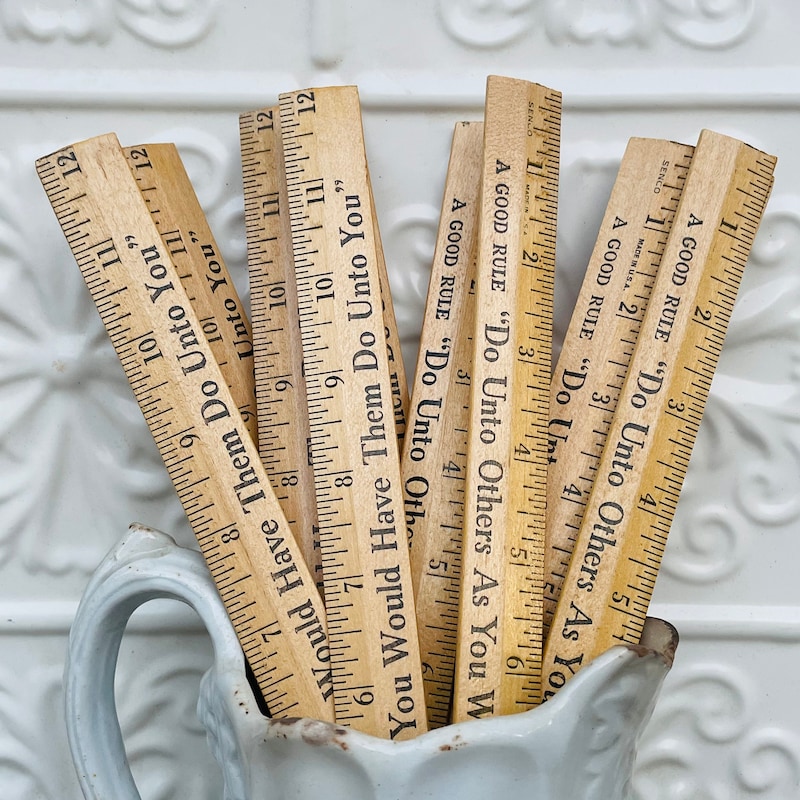 Vintage Wooden Ruler - Etsy