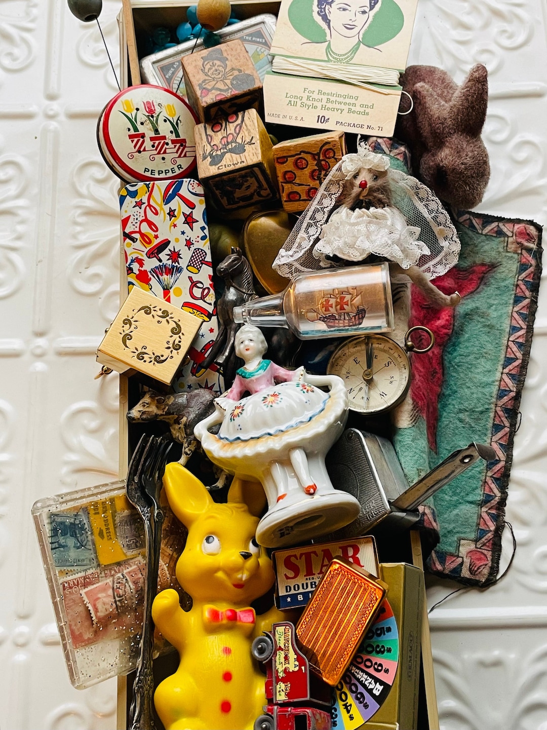 Shop My Vintage Junk Treasures Drawer Toys Tiny Treasures Unique Smalls ...