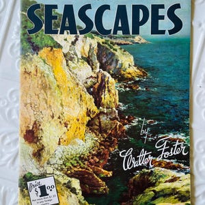 Seascapes & Boats Vintage Walter Foster Duo How to Paint Draw Guide ...