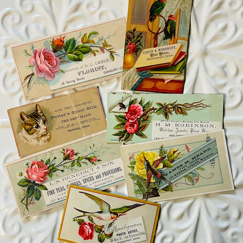 Victorian Cards - Etsy