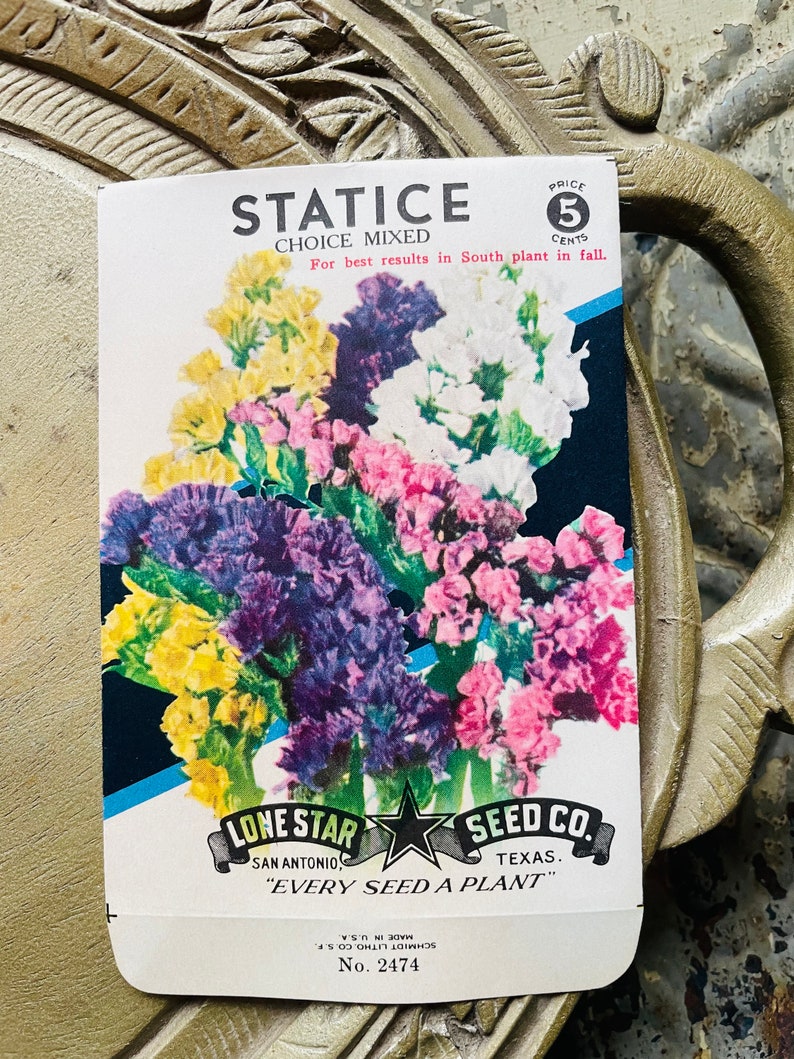 Vintage Flower Seed Packet Collection Set of 8 - Etsy