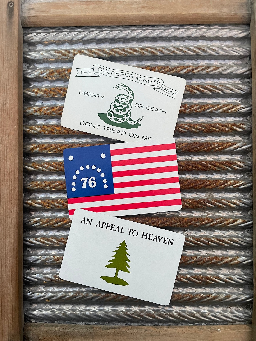 Vintage American Historic Flag Playing Cards Set of Six Americana - Etsy