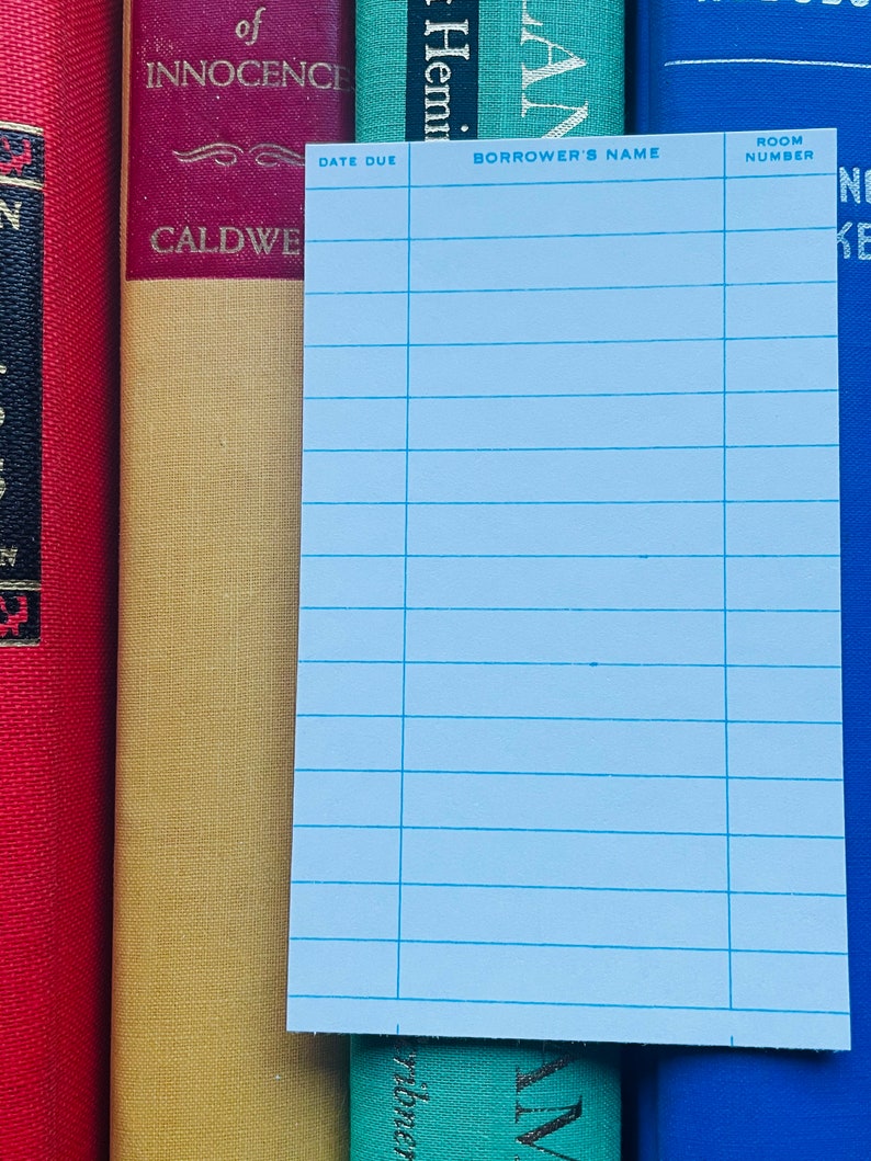 Vintage Library Check Out Cards Set of 10 Unused New Old Stock NOS - Etsy