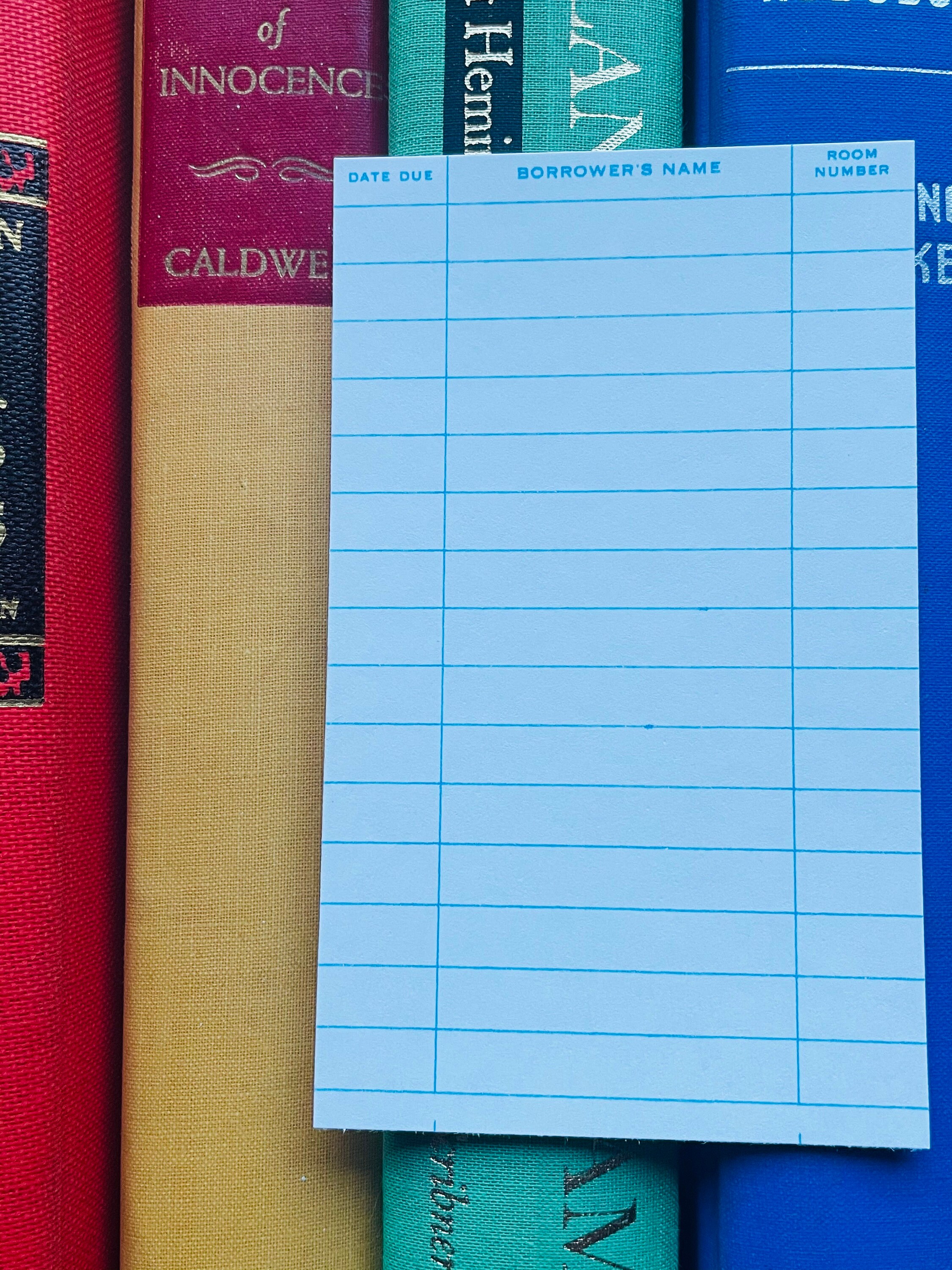 Vintage Library Check Out Cards Set of 10 Unused New Old Stock | Etsy