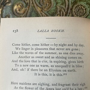 Lalla Rookh: an Oriental Romance by Thomas Moore Antique Book Oak Leaf ...