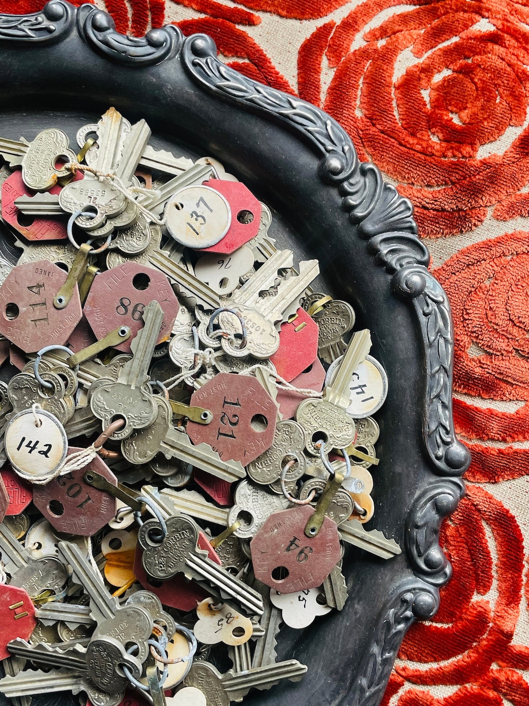 Old P&F Corbin Ornate Vintage Keys Random Set of Five New Britain ...