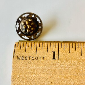Antique Victorian Button Collection Ornate Metal Shank Over 40 Buttons ...
