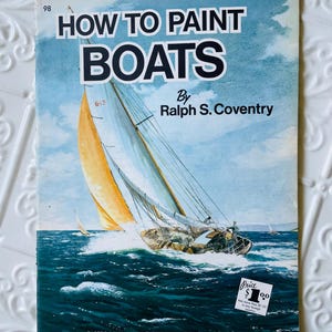 Seascapes & Boats Vintage Walter Foster Duo How to Paint Draw Guide ...