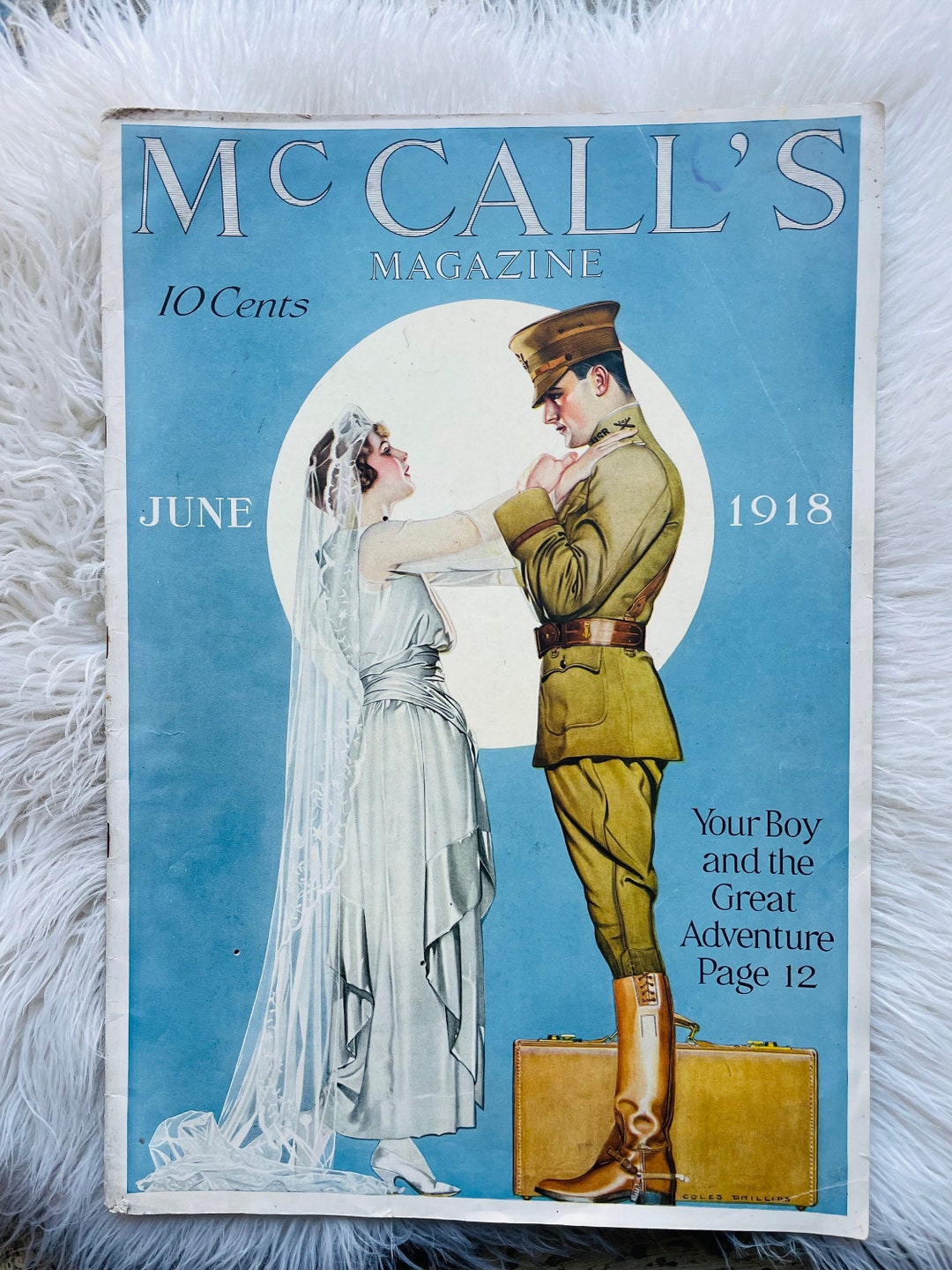 Mccalls June 1918 WWI Magazine June Bride Wartime Fashions - Etsy
