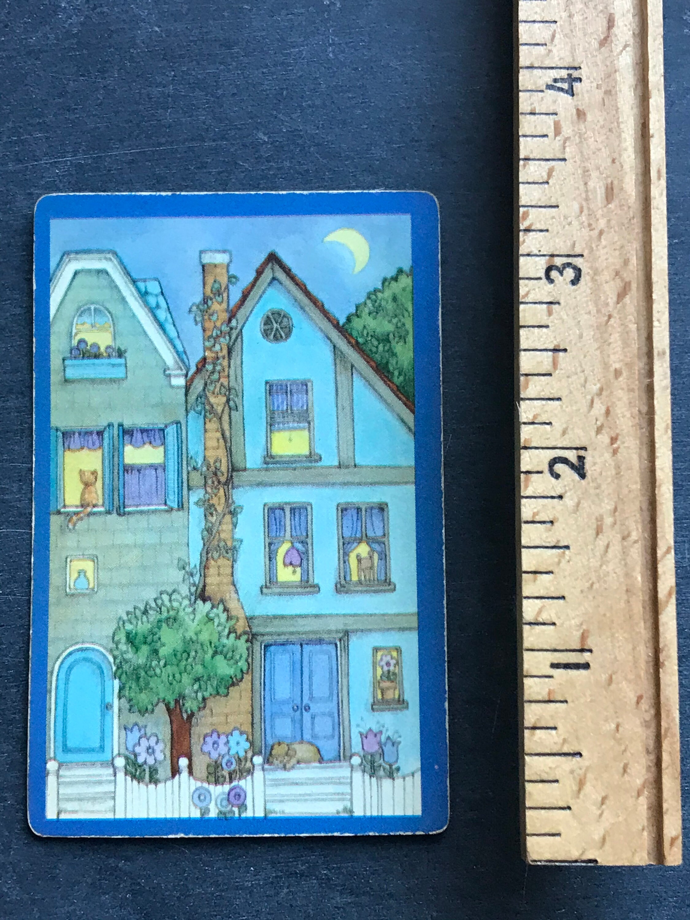 Vintage Daytime and Nighttime House Hallmark Playing Cards Set - Etsy
