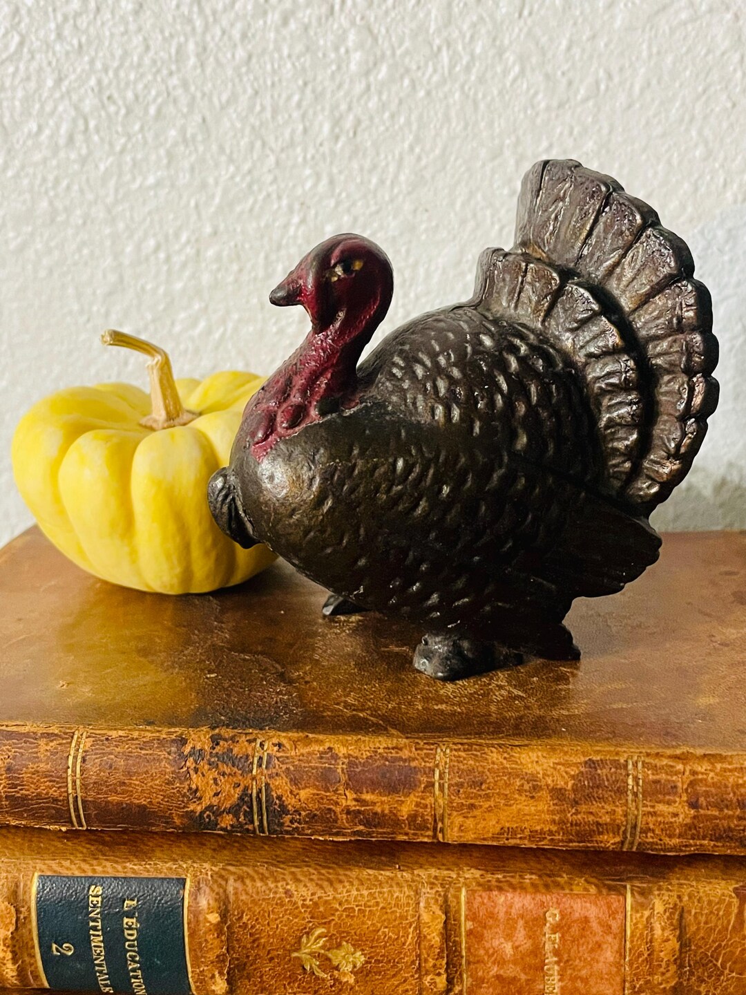 Antique Turkey Cast Iron Still Bank A.C. Williams Collectible Toy ...