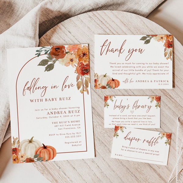 Fall Baby Shower Invitations - Etsy