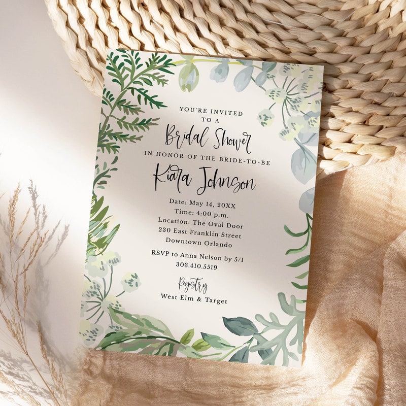 Nature Invitation - Etsy