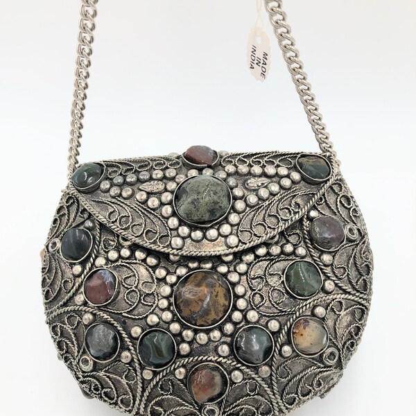 Metal Purse With Stones - Etsy